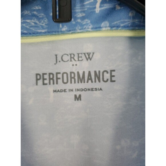 J. Crew Factory | Shirts | J Crew Performance Outlet Mens Sz M Golf Print Moisture Wicking Polo ...